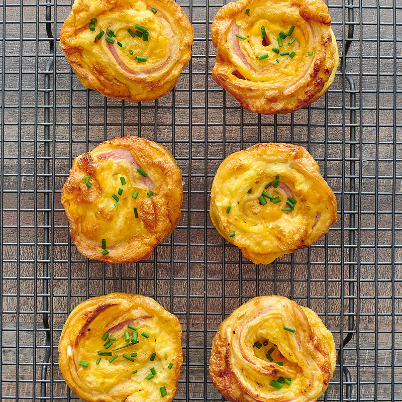 Ham and cheese quiche spiral | Recipes | WW USA