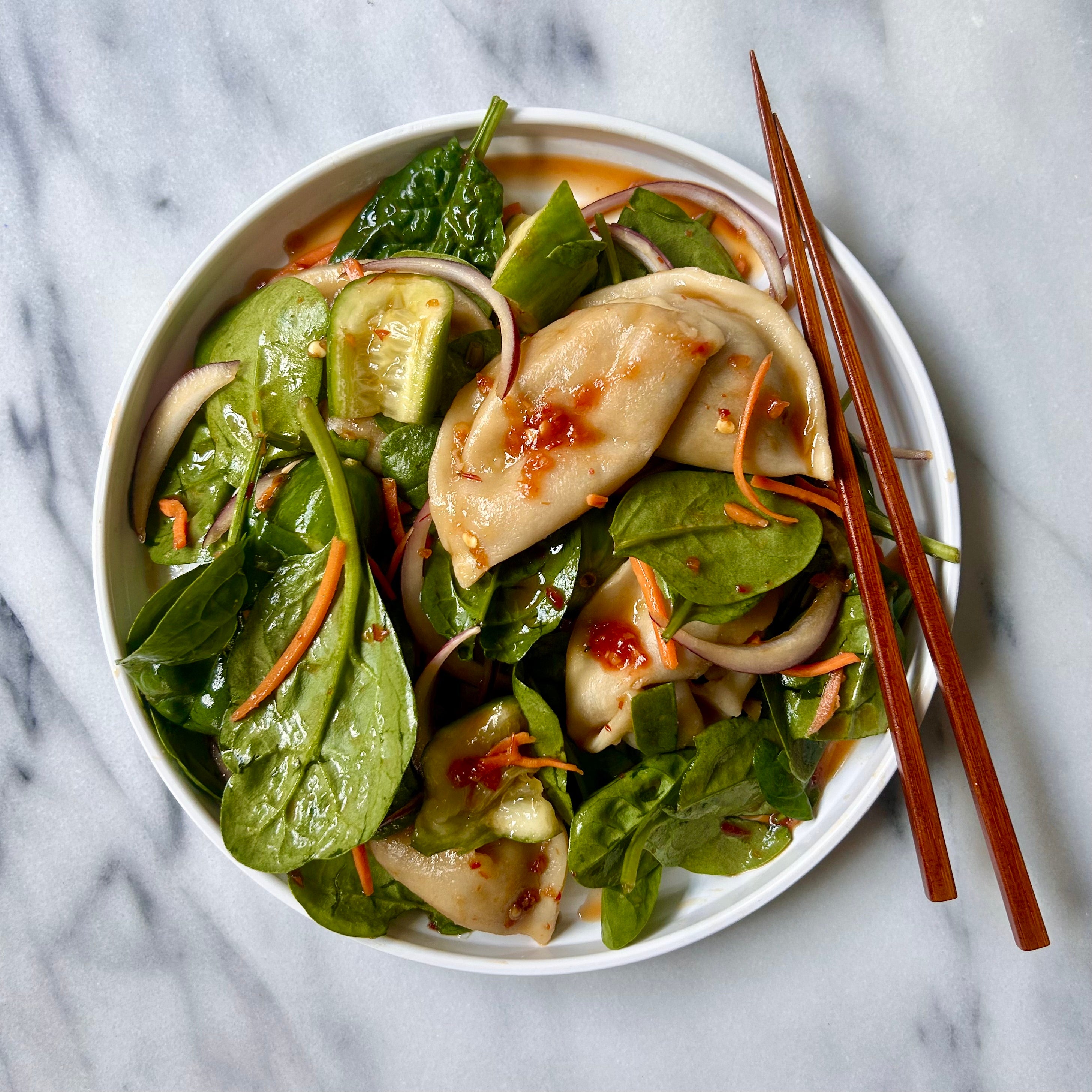 Spicy Veggie Dumpling Salad | Recipes | WW USA